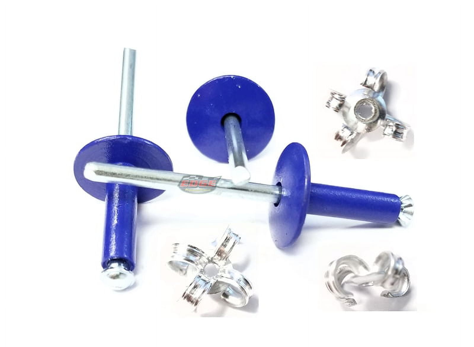 Dark Blue 3/16" Rivet Large Head Exploding Banana Peel Aluminum Pop ...
