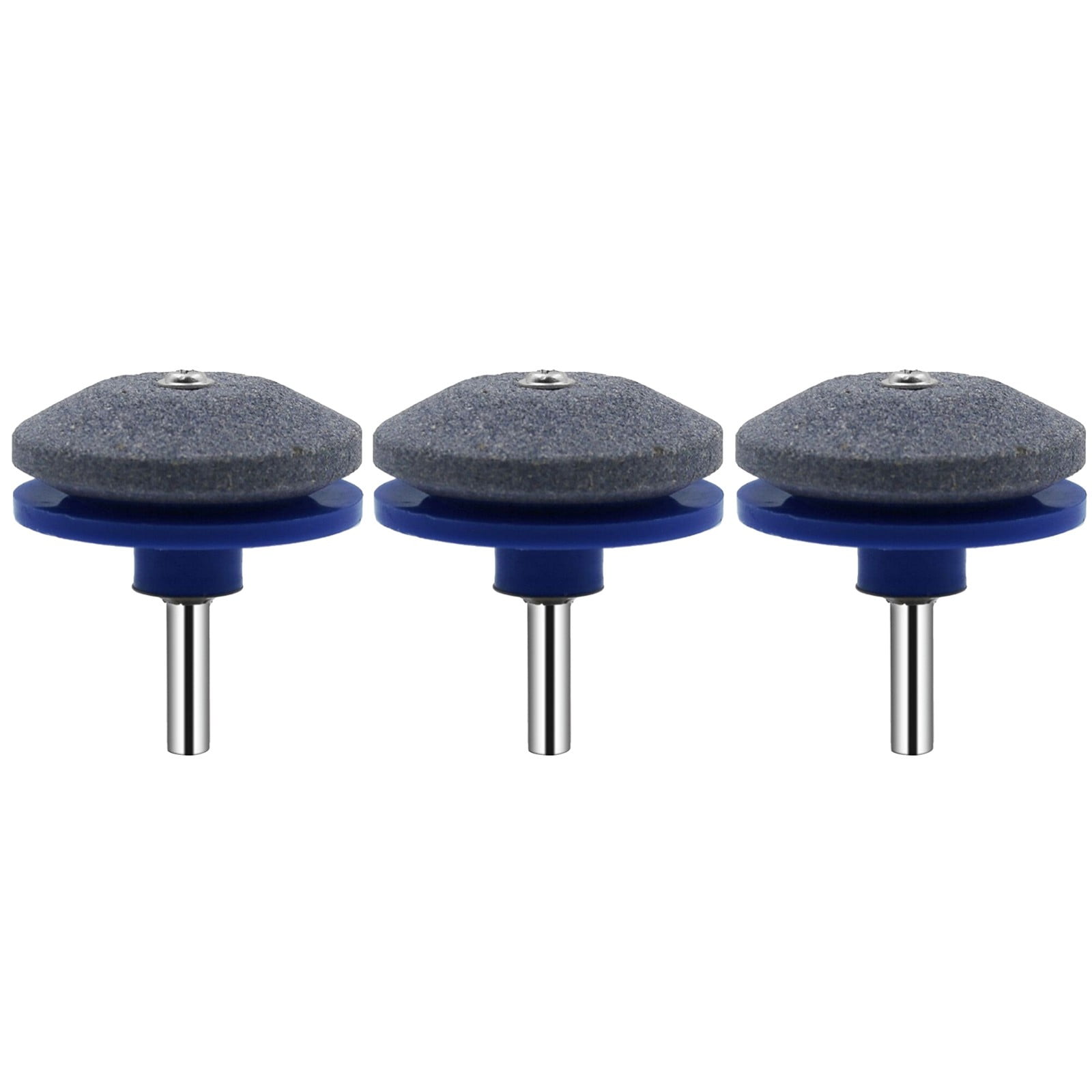 Dark Blue 3Pc Lawn Mower Blade Sharpener Kit For Drill Attachment ...