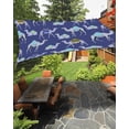 Dark Blue Camel Sun Shade Sail 12'X16' Exotic Cute Cartoon Camels Wild ...