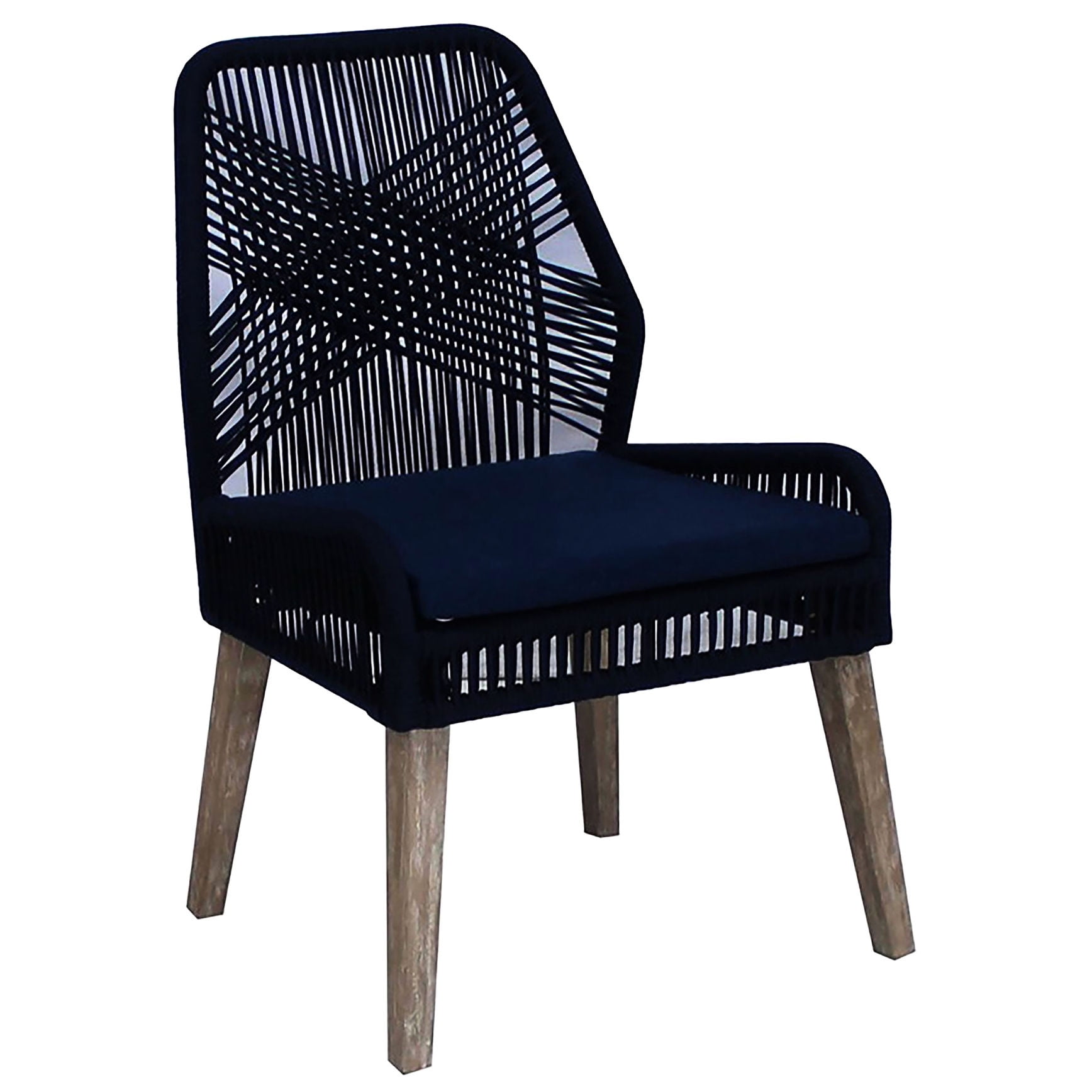 Dark Blue Fabric Seats - Comfortable and Decorative - Dining Room Use ...