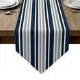 Dark Blue Gray Table Runner Linen Burlap Table Runner 90 Inches Long ...