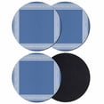 Dark Blue Greek Key Coasters Set of 4, Absorbent Coasters for Drinks ...