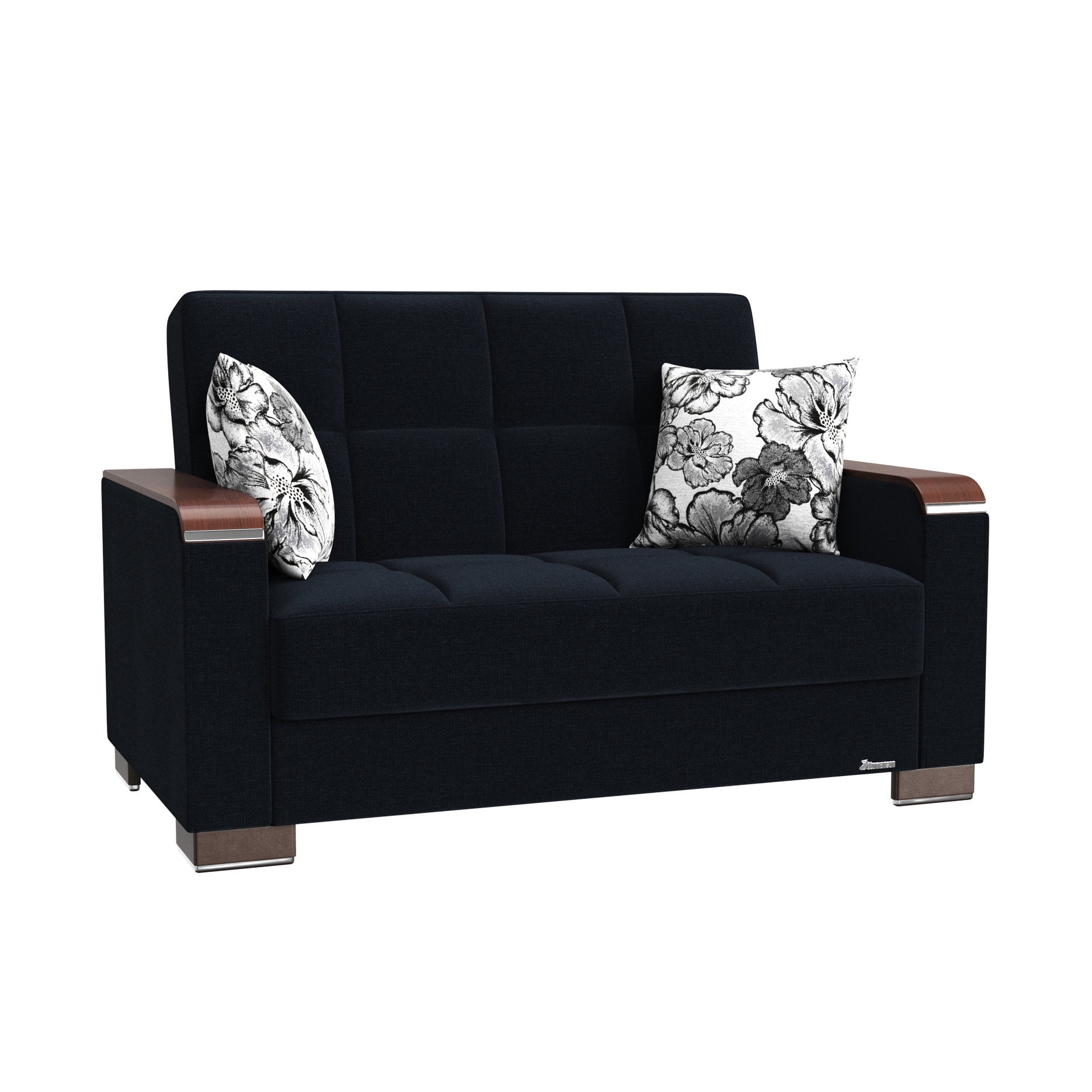 Dark Blue Loveseat / Rich Color Palette for Aesthetics / Comfortable ...