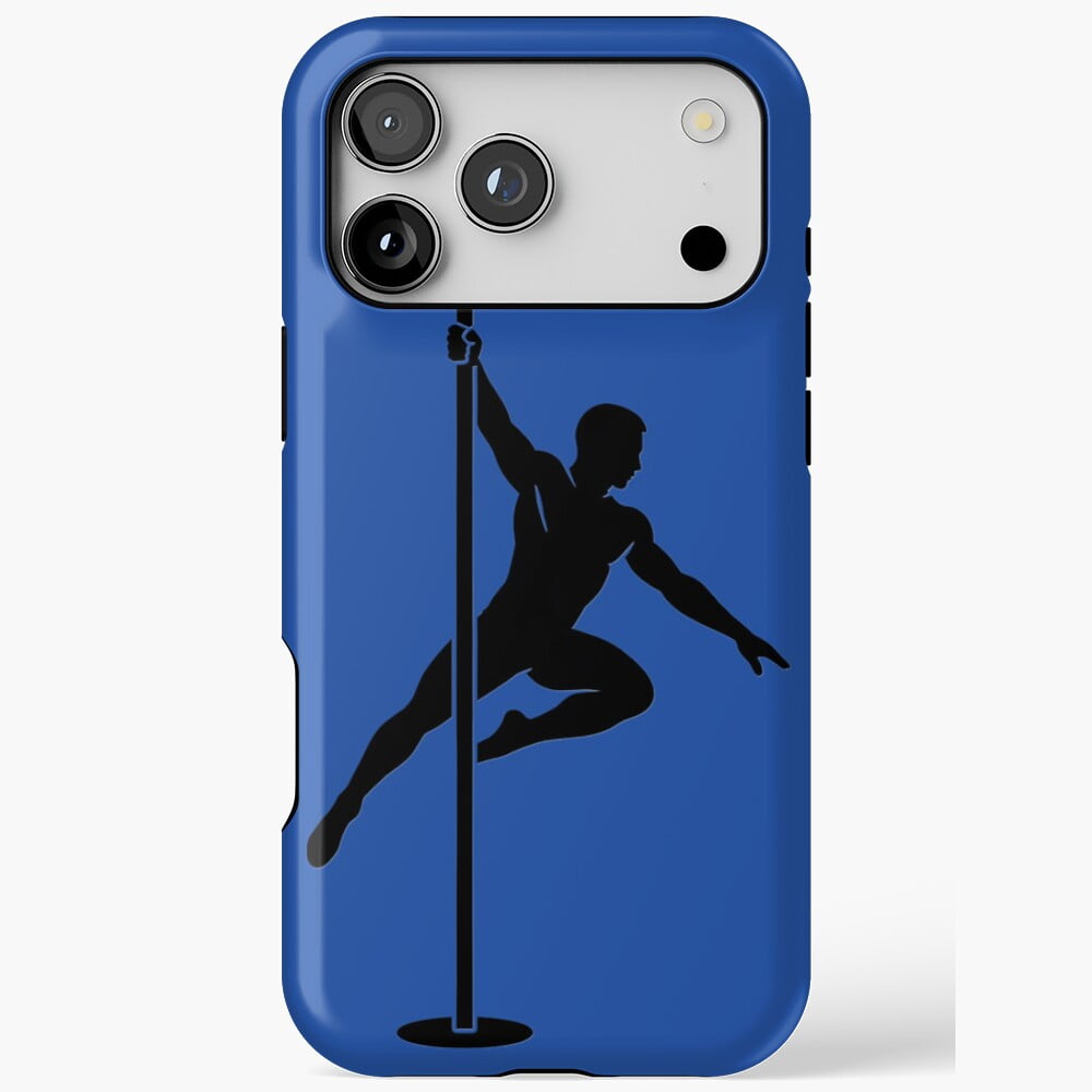 Dark Blue Male Pole Dancer Silhouette Phone Case for iPhone 11 through ...