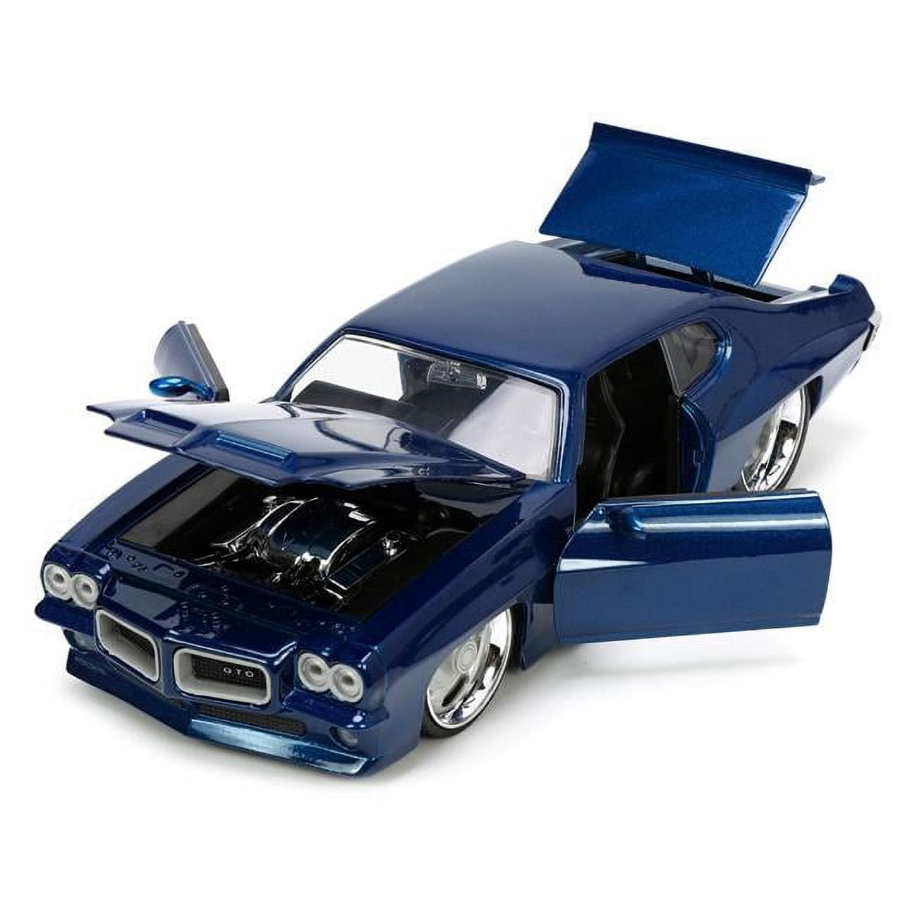 Dark Blue Metallic Bigtime Muscle Series 1 by 24 Scale Diecast Model ...