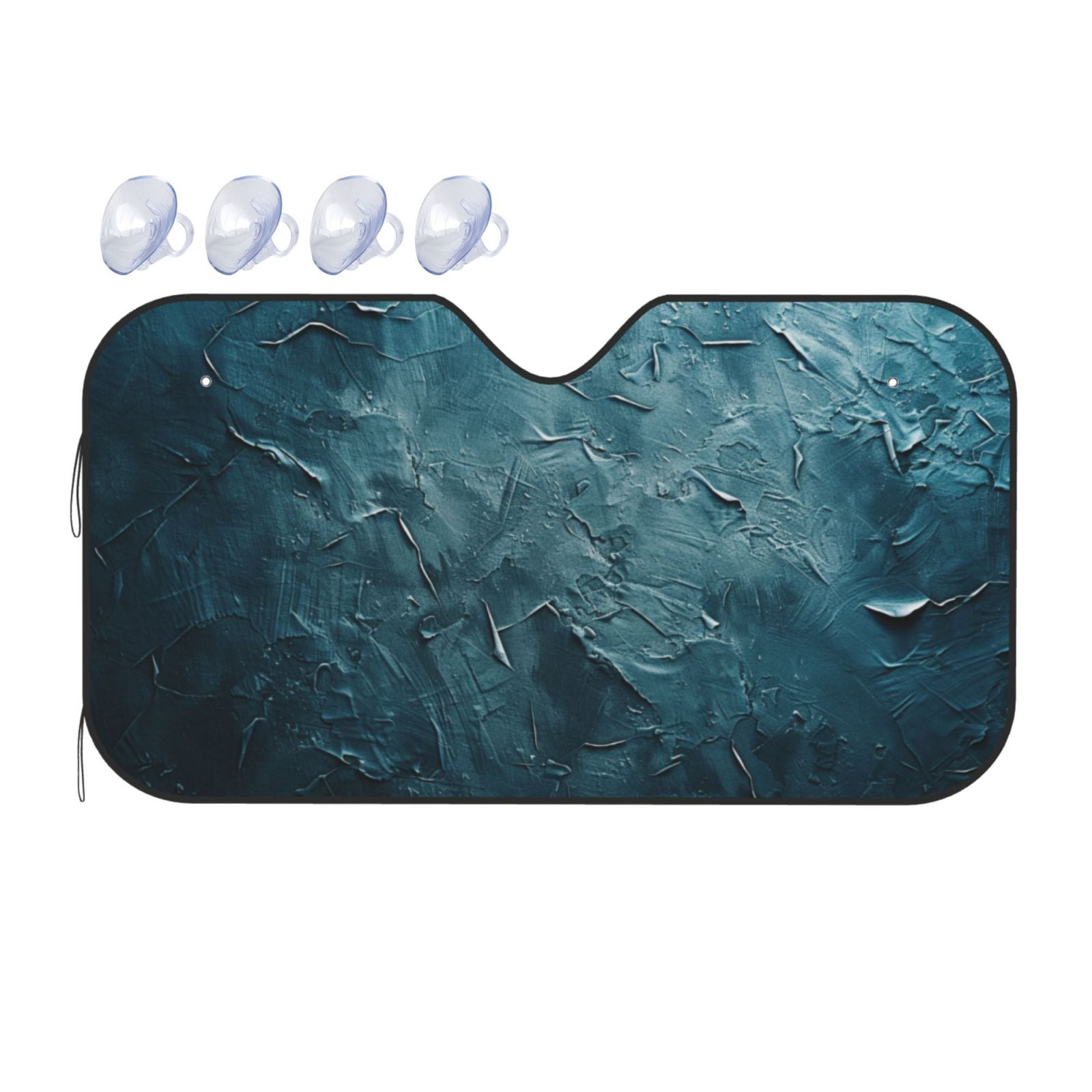 Dark Blue Oil Pattern Car Windshield Sunshade Automotive Sun Shade For ...