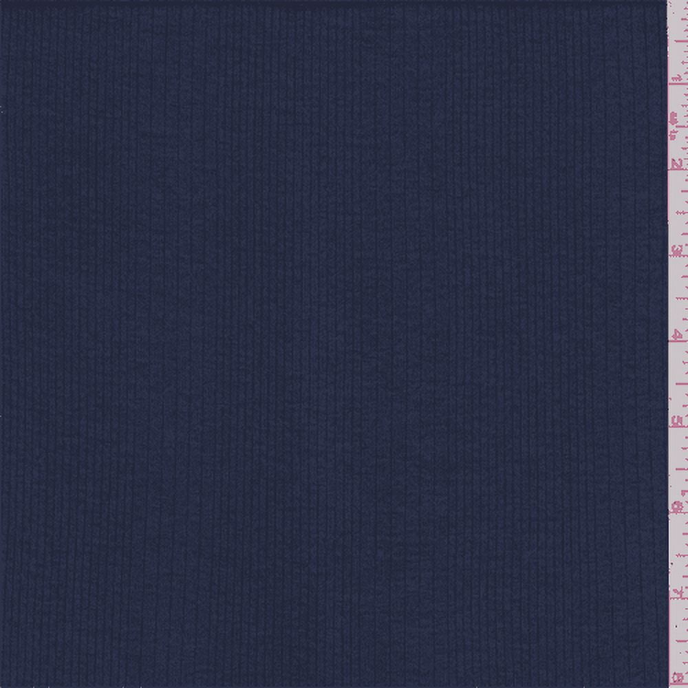 Dark Blue Rib Knit, Fabric Sold By the Yard - Walmart.com