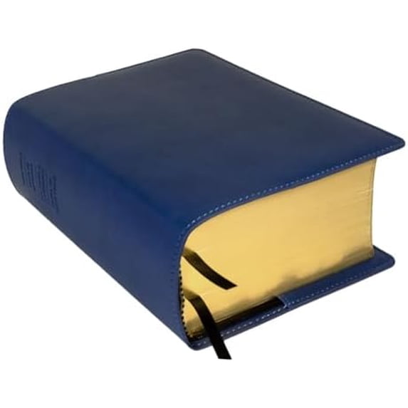 Dark Blue Scripture Slip Cover - Simulated Leather - LDS Quadruple ...