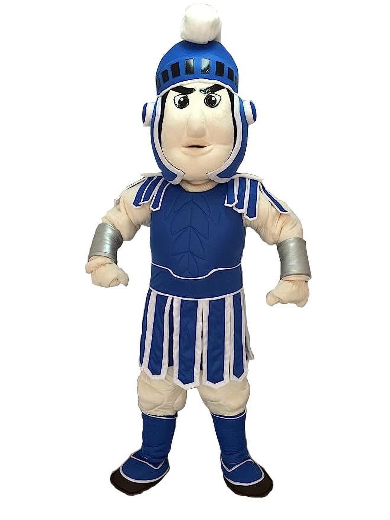 Dark Blue Spartan Trojan Knight Mascot Costume Adult Size for Men ...