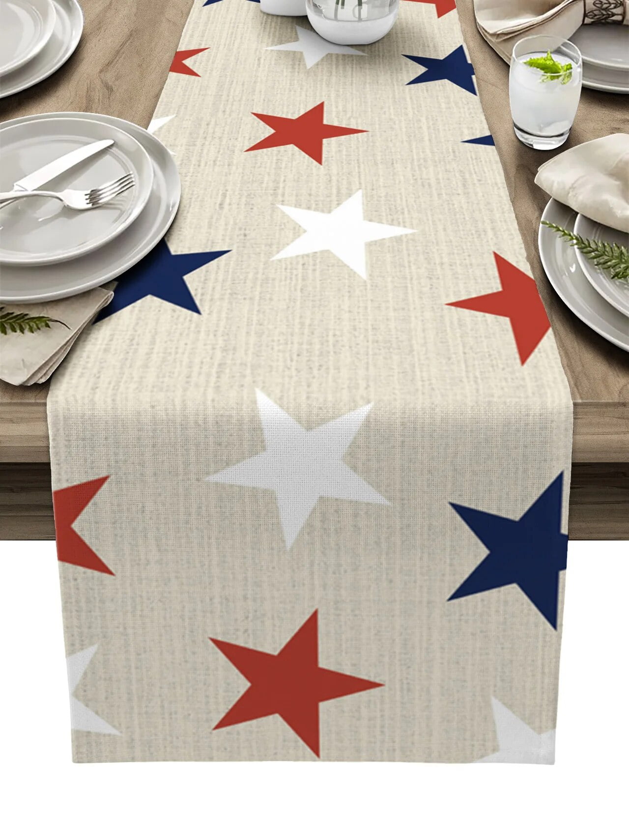 Dark Blue Star Wedding Home Party Table Runners Coffee Table Decor ...