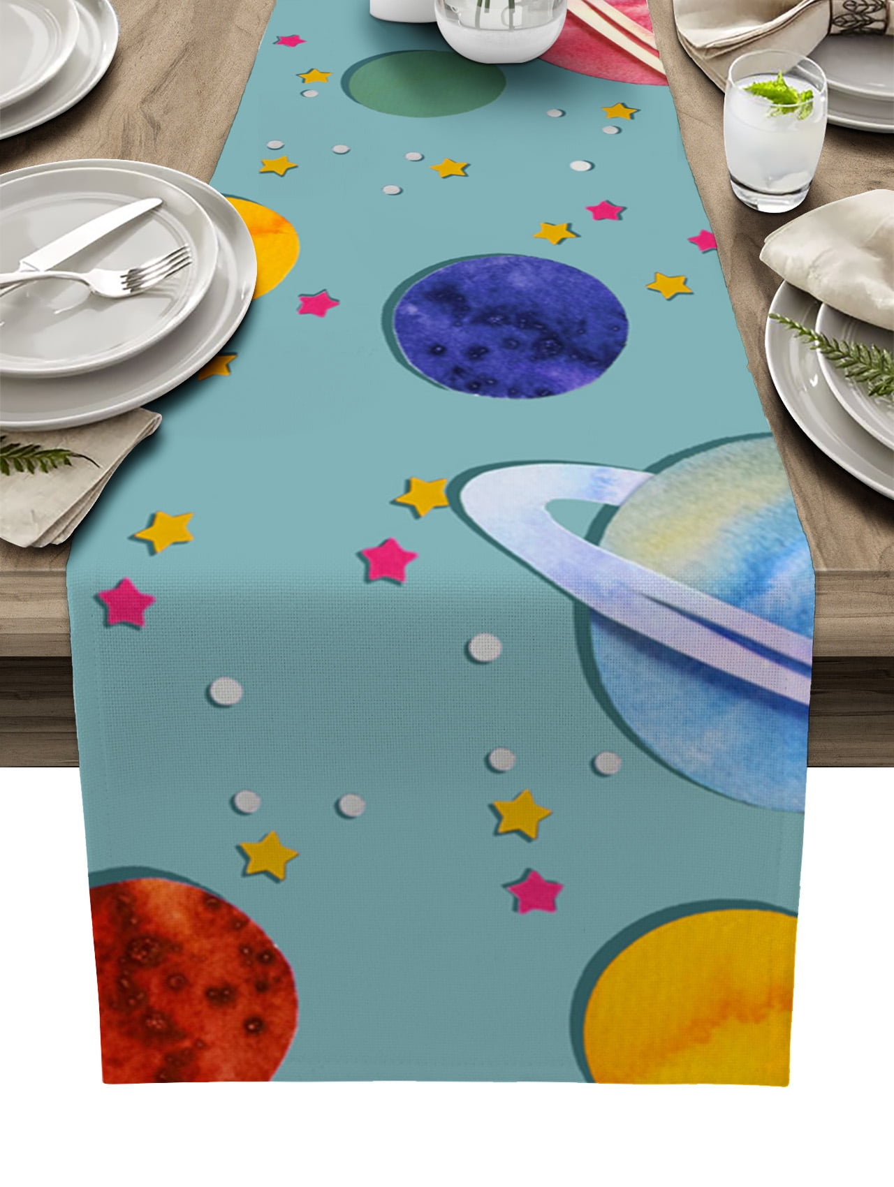 Dark Blue Star Wedding Home Party Table Runners Coffee Table r ...