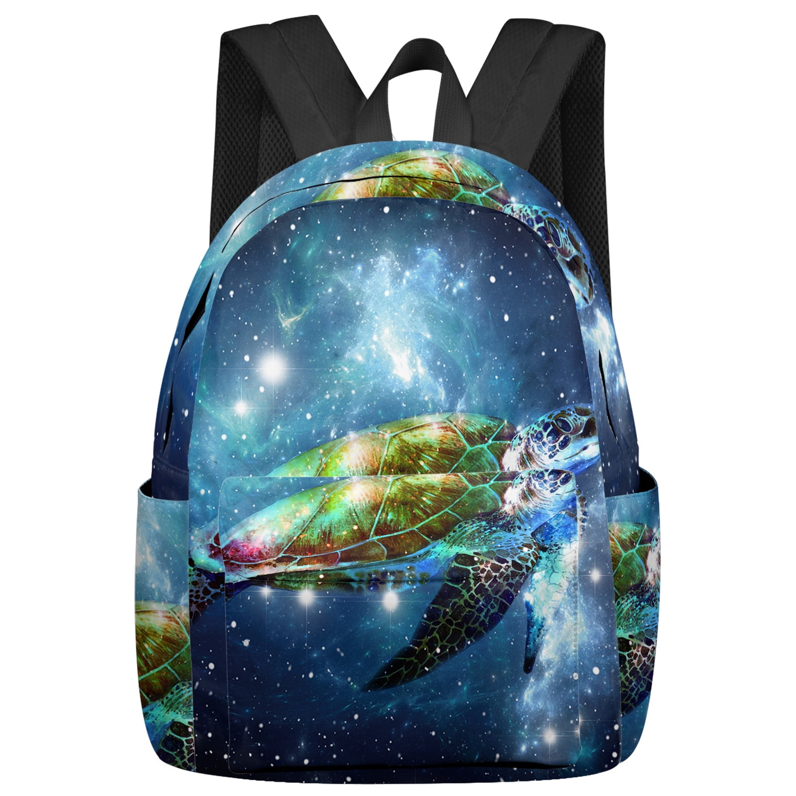 Dark Blue Starry Sky Dot Planet Fashion Women Backpack Travel Book Bags ...
