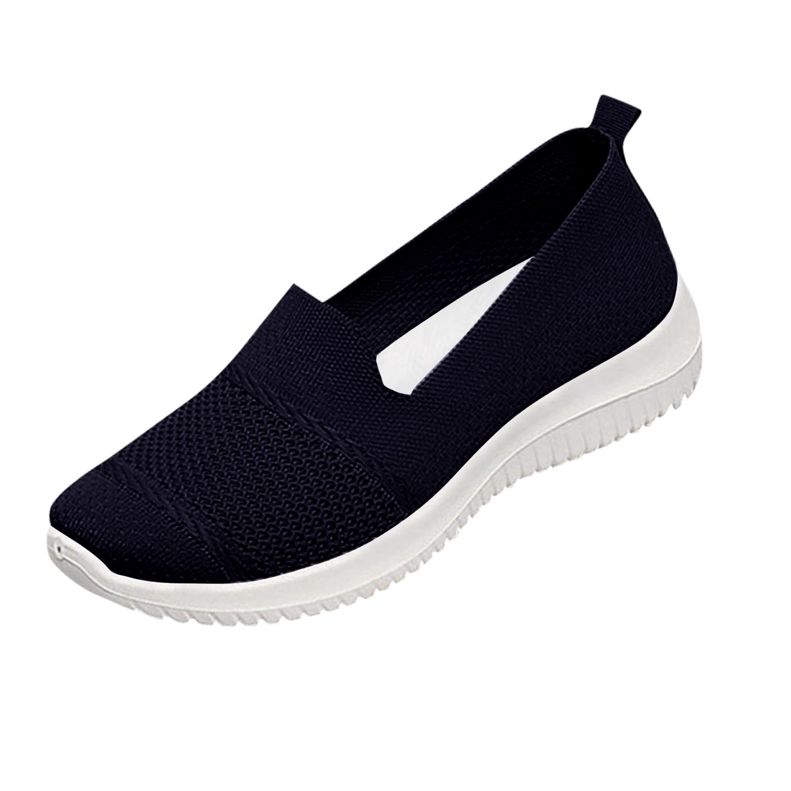 Dark Blue Women'S Shoes Sneakers Canvas Casual Lightweight Comfortable ...