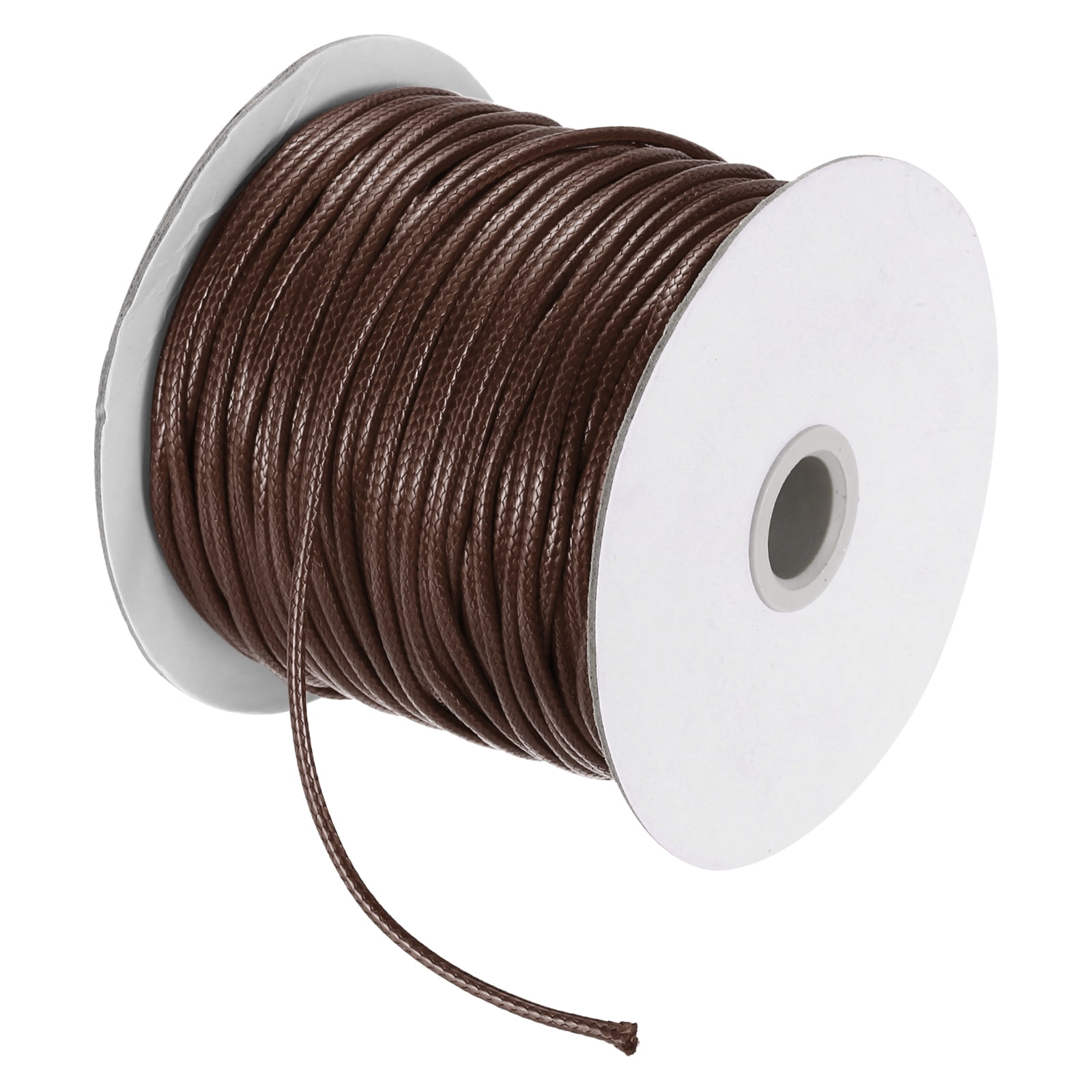 Dark Brown 2.5mm Waxed Cord 87 Yard Wax Bead Thread String for Jewelry ...
