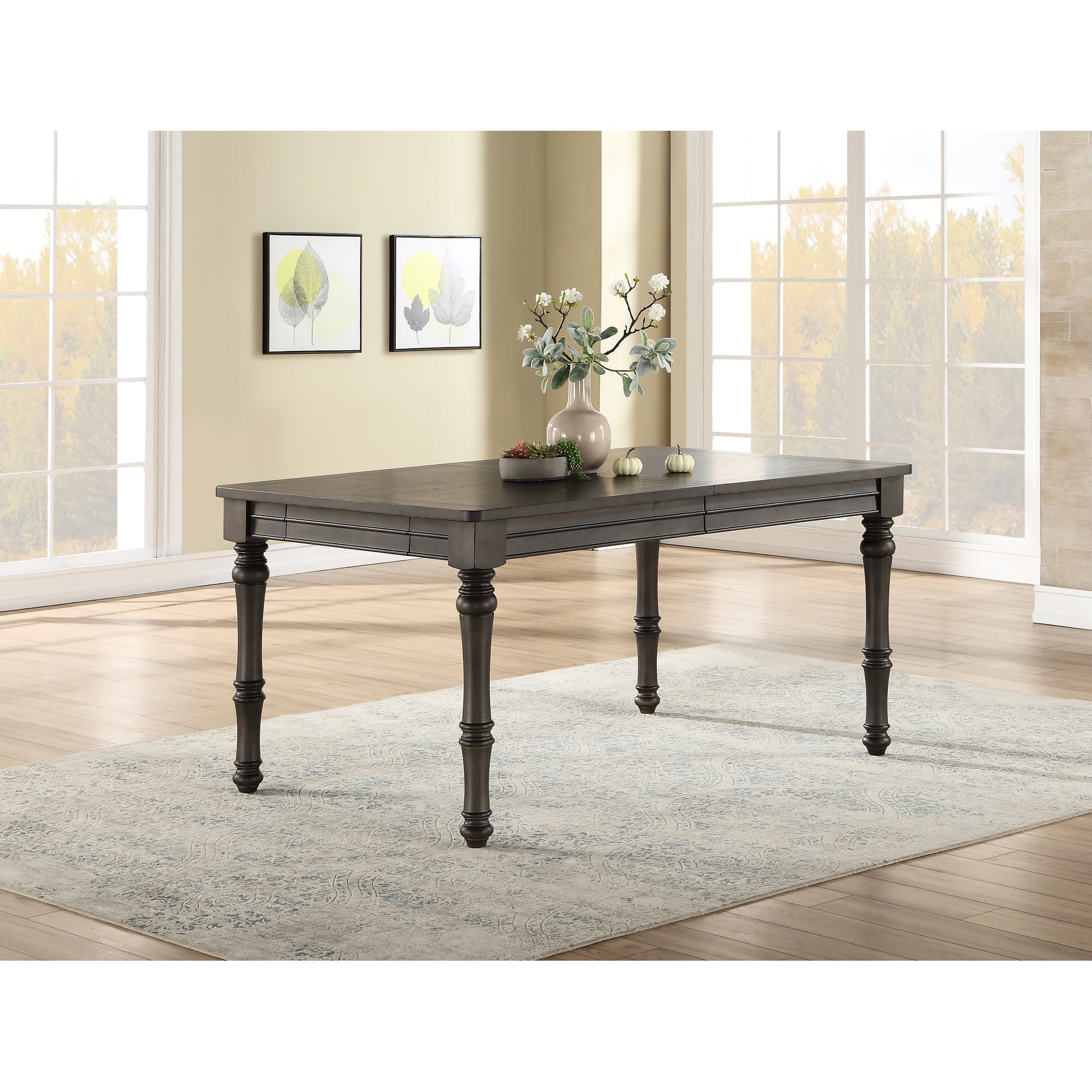 Dark Brown Artistic Dining Table - Asian Hardwood & Oak Creativity ...