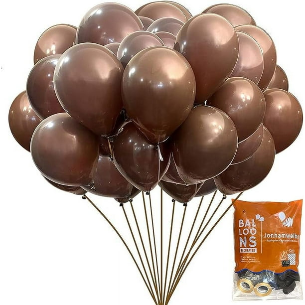 Dark Brown Balloons Retro Chocolate Coffee Balloons 70 pcs for Jungle ...