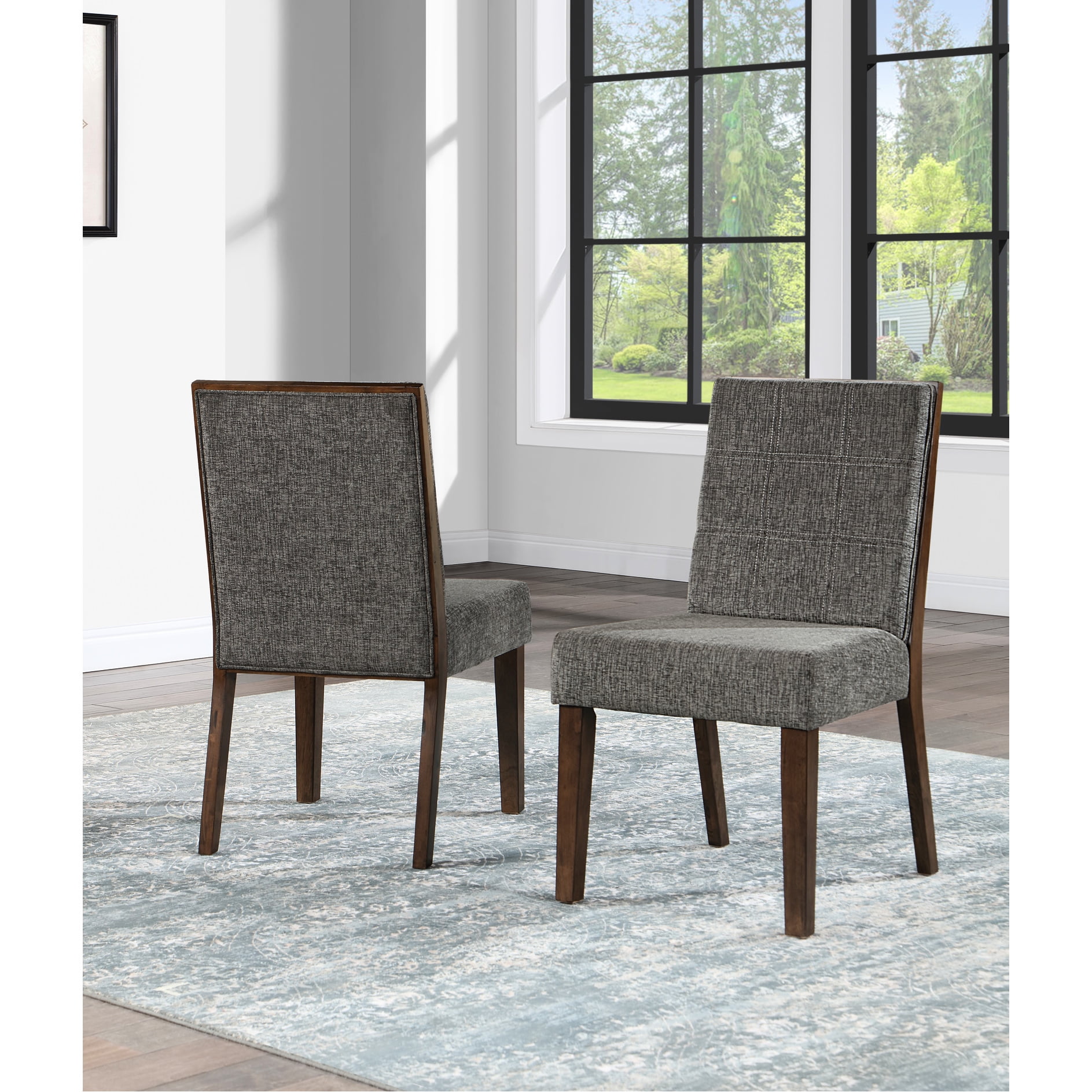 Dark Brown Chair (2) - Engineered Woods For Long-term Durability Chairs ...