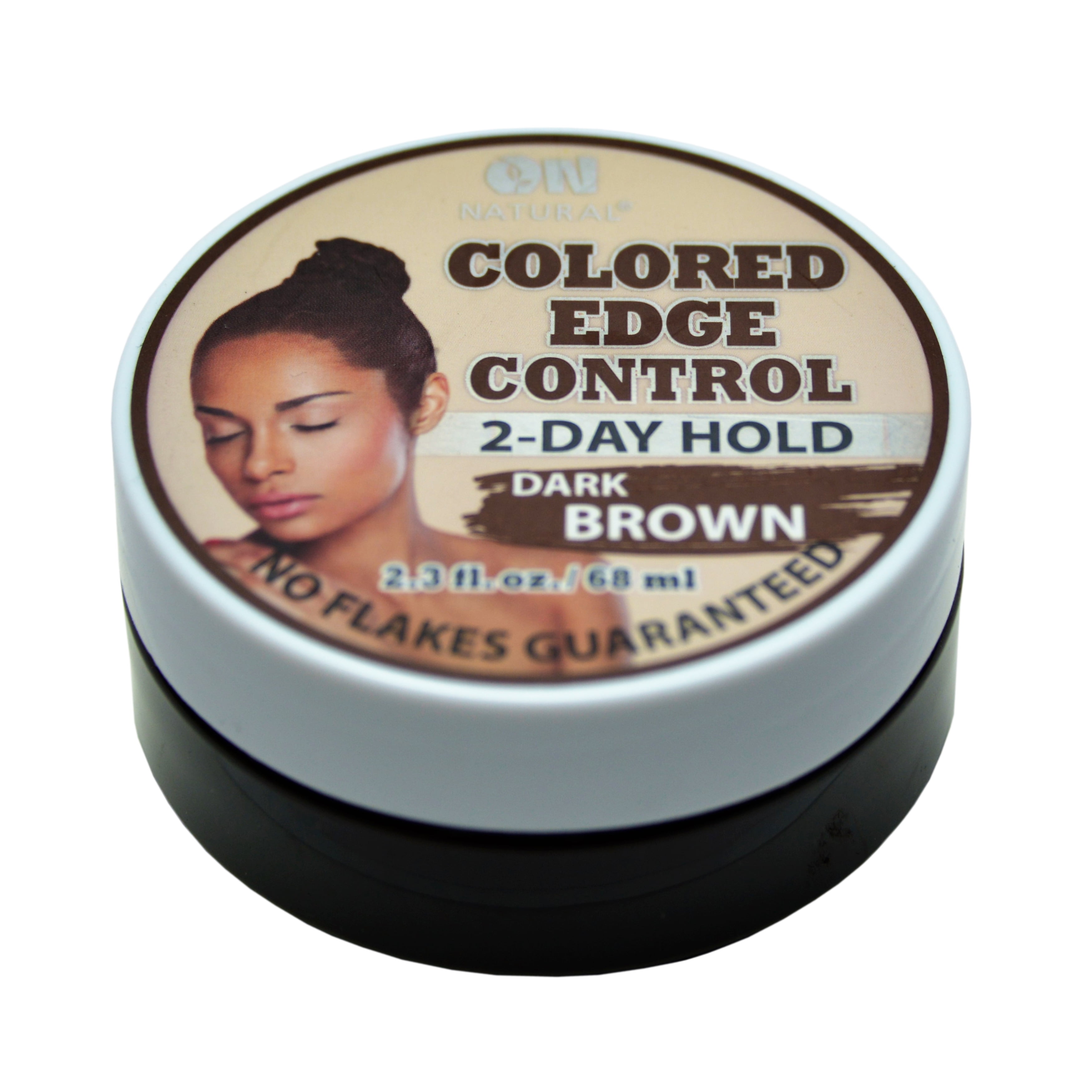 ON NATURAL Dark Brown Colored Edge Control Hair Gel for Smooth & Sleek ...