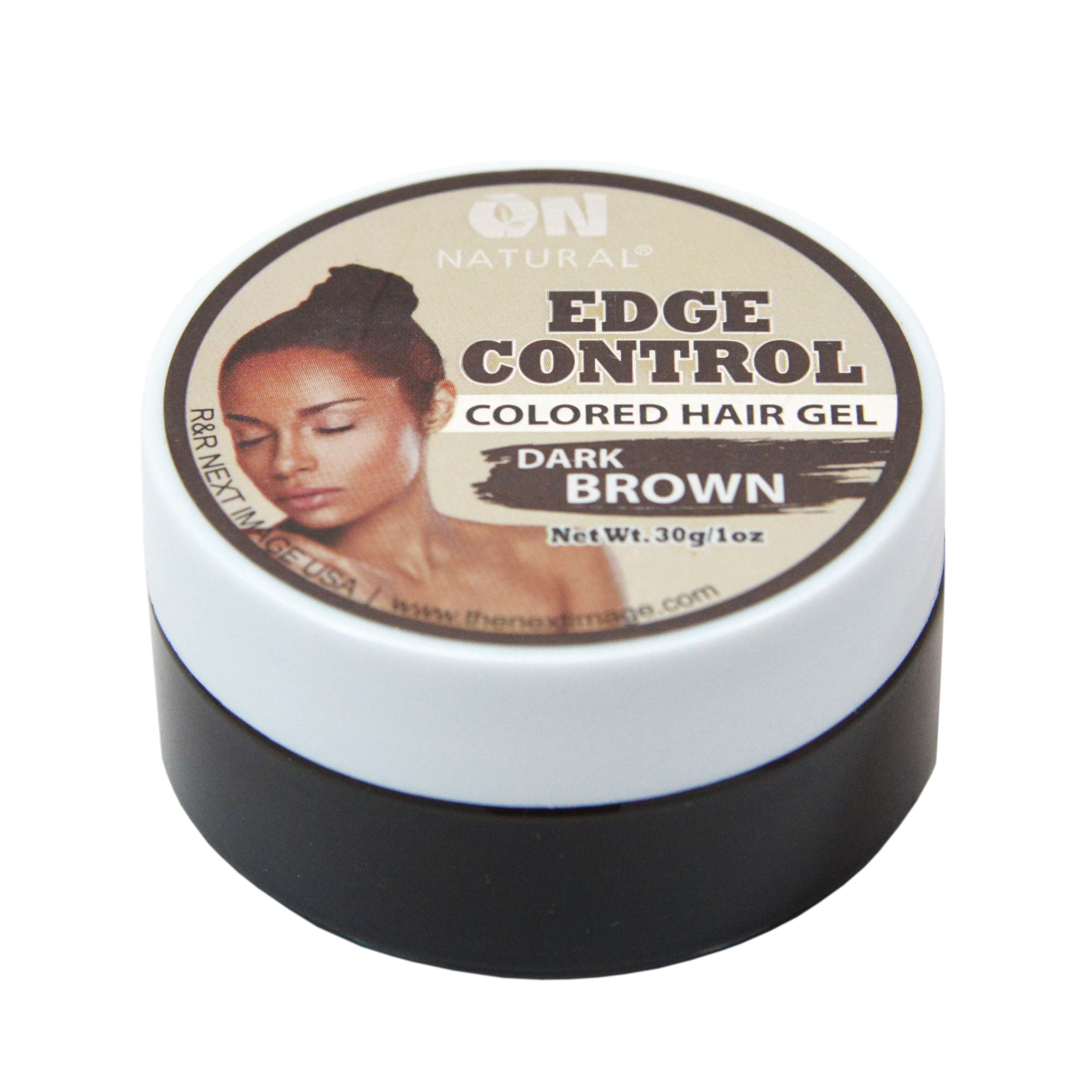Dark Brown Colored Edge Control Hair Gel - Walmart.com