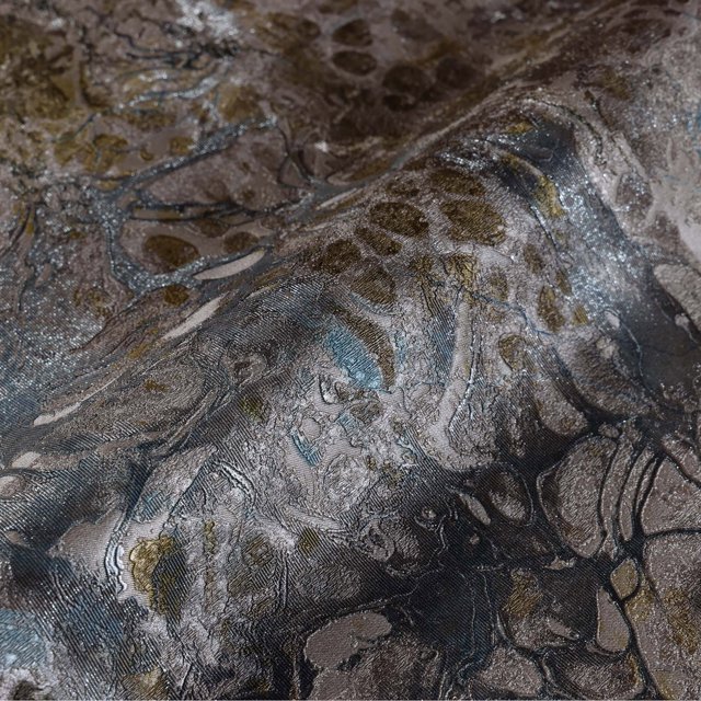 Dark Brown Embossed Wallpaper, Non-Adhesive Wallcovering Roll: 41.7”W x ...