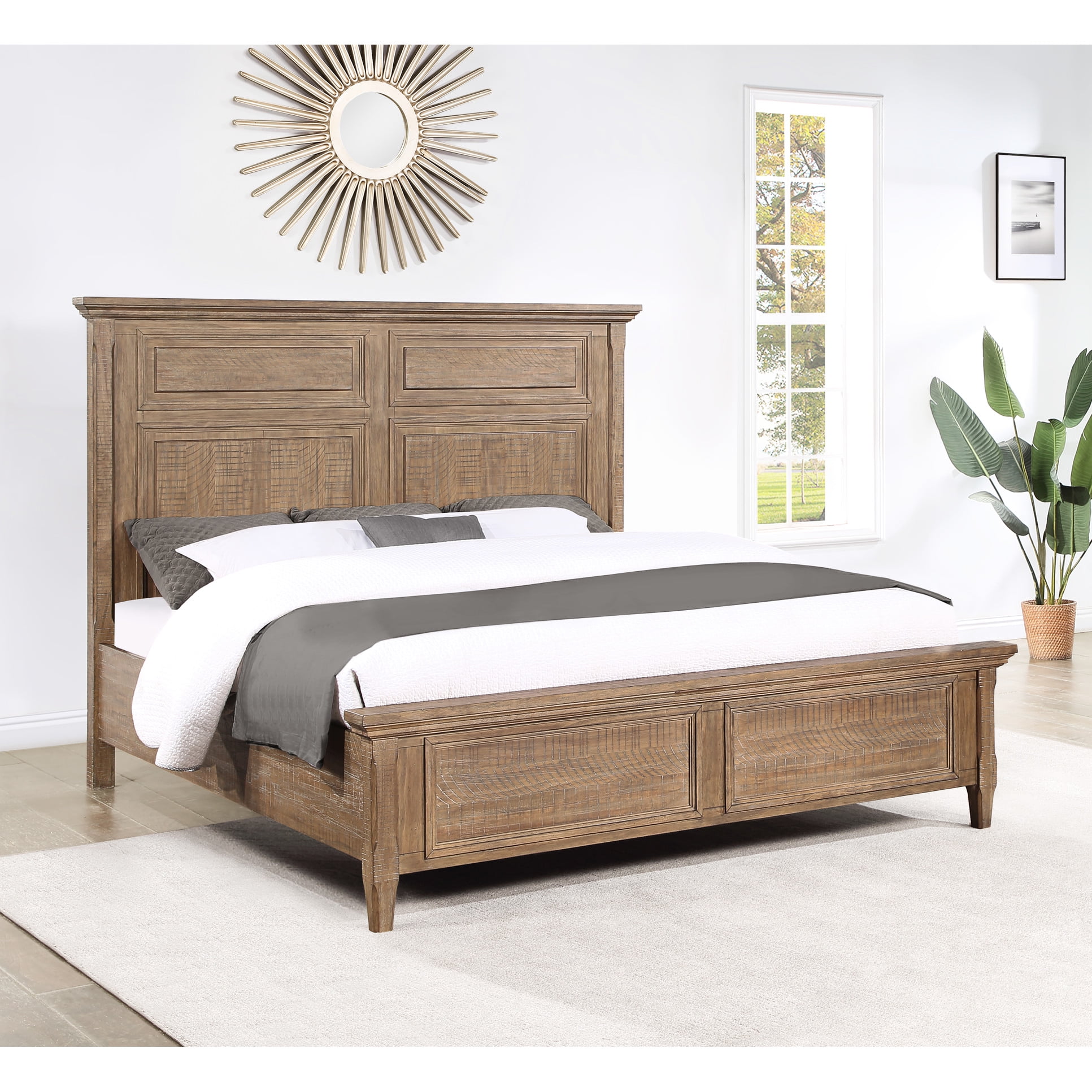 Dark Brown King Bed By - Constructed With Asian Hardwood And Pine ...