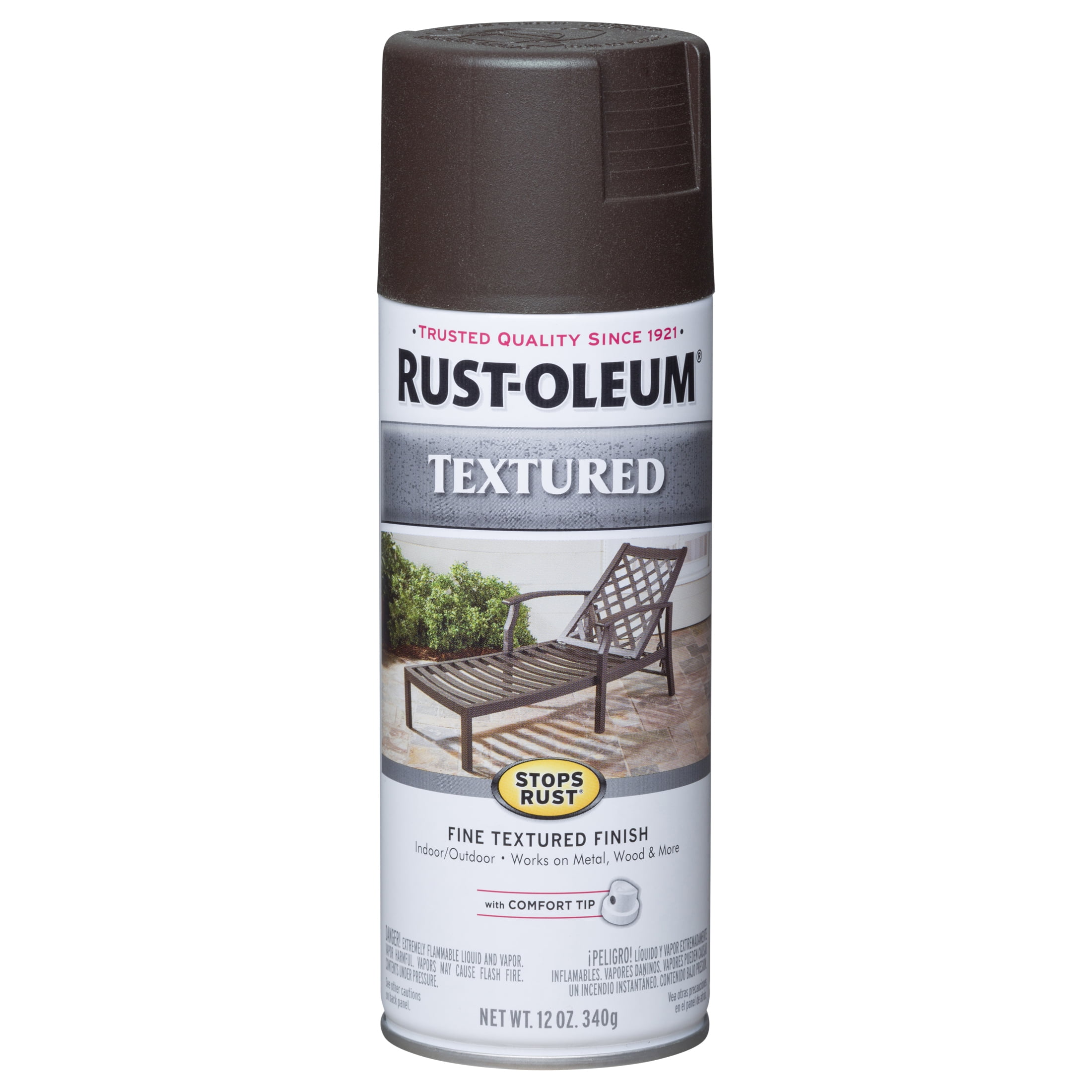 Dark Brown, Rust-Oleum Stops Rust Textured Protective Enamel Spray ...