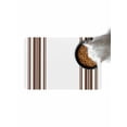 Dark Brown and White Striped Doormat Non Slip Diatomaceous Earth Door ...