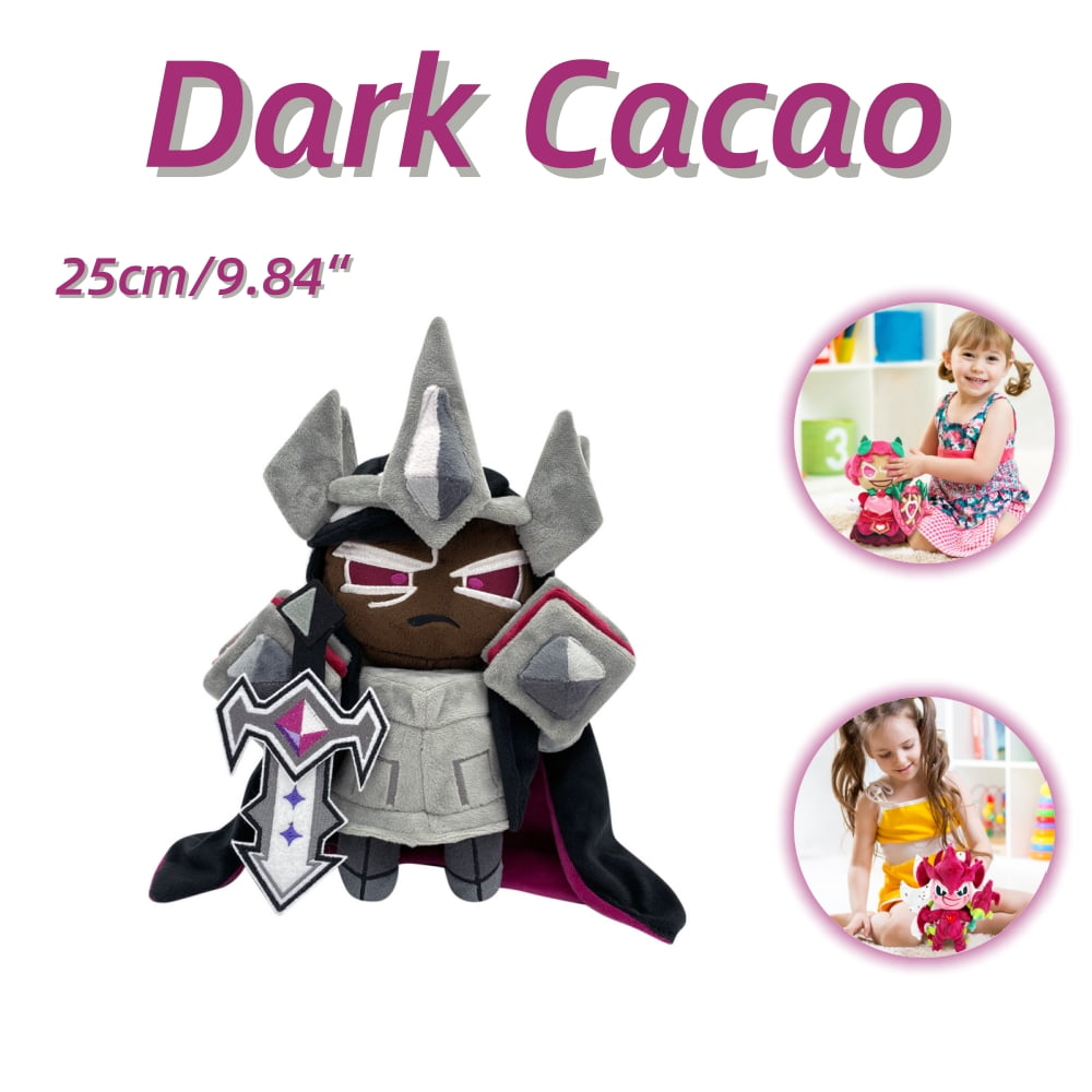 Dark Cacao Cookie Plush from Cookie Run Kingdom, Soft Plush Doll, Ideal for Kids and Game Fans ...
