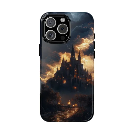 Dark Castle Cathedral Gothic Scene Phone Case 11 12 13 14 15 16 17 Pro ...