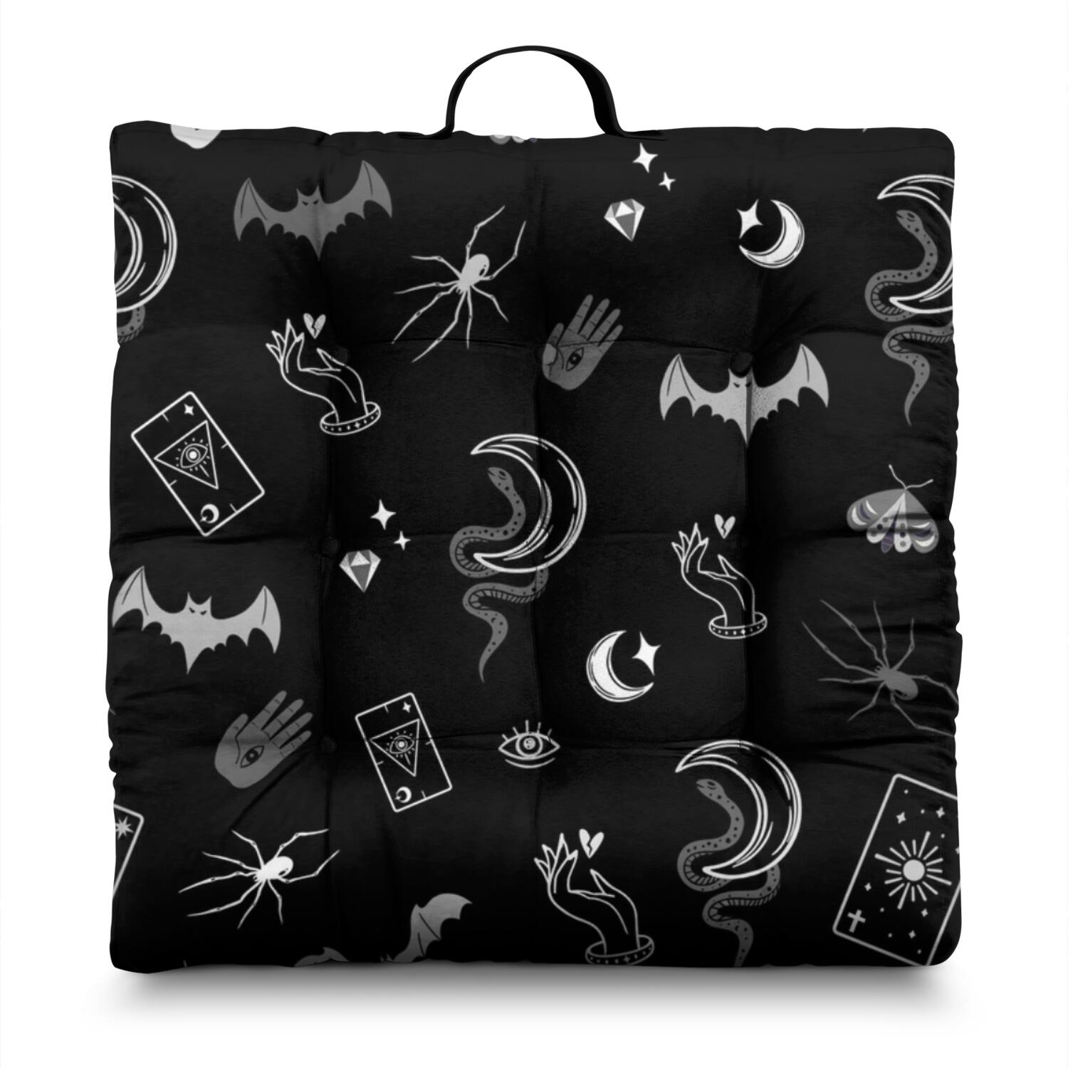 Dark Celestial Tatami Mat Seat - Thick Meditation Cushion with Star ...