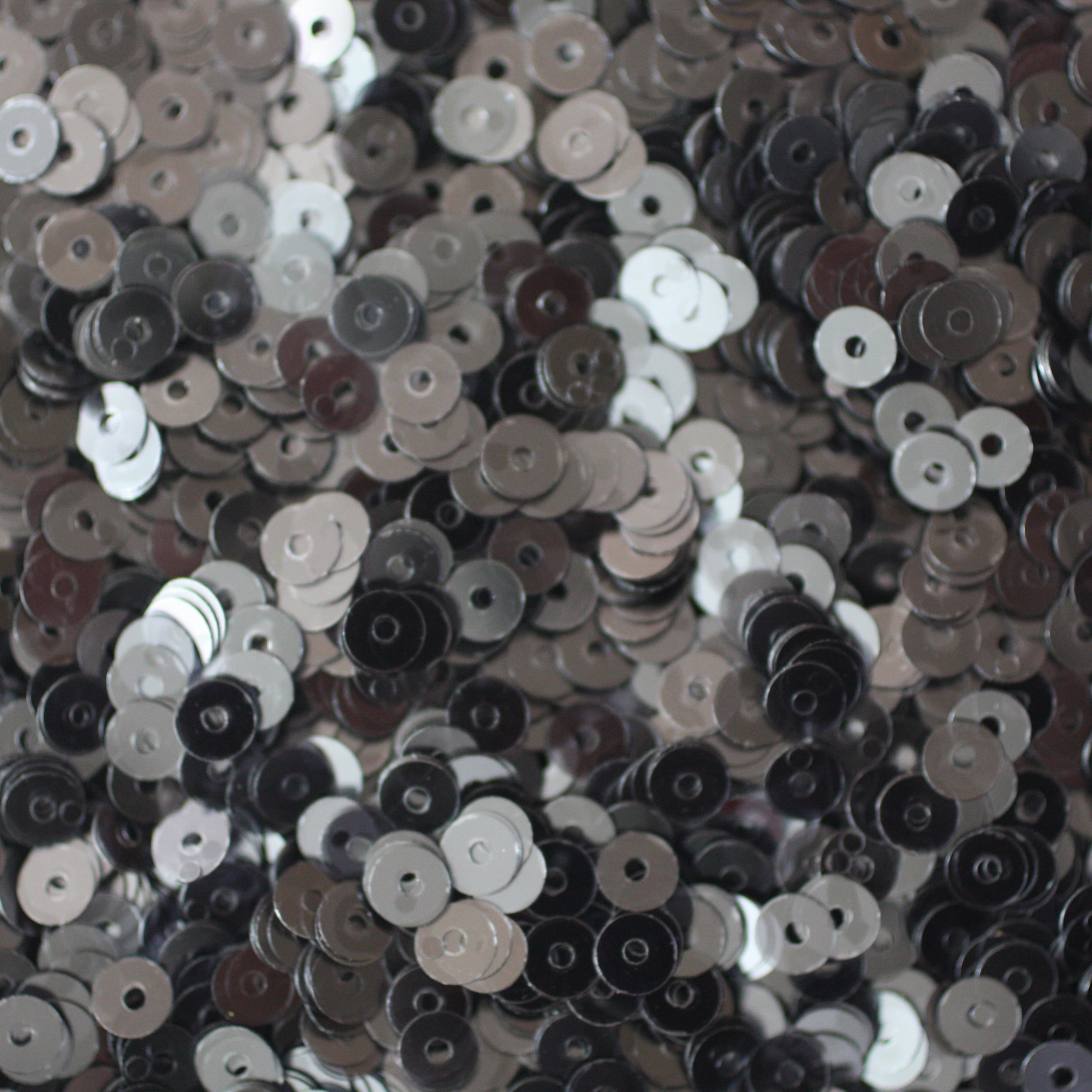 Dark Charcoal Gray Sequins 4mm Transparent See-Thru Made in USA ...