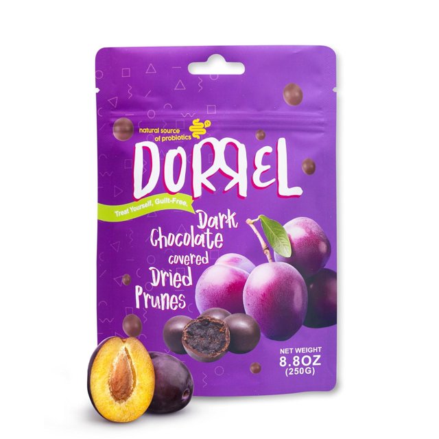 Dark Chocolae Covered Dried Prunes - Nuriious and Swee - Organic, Vegan ...