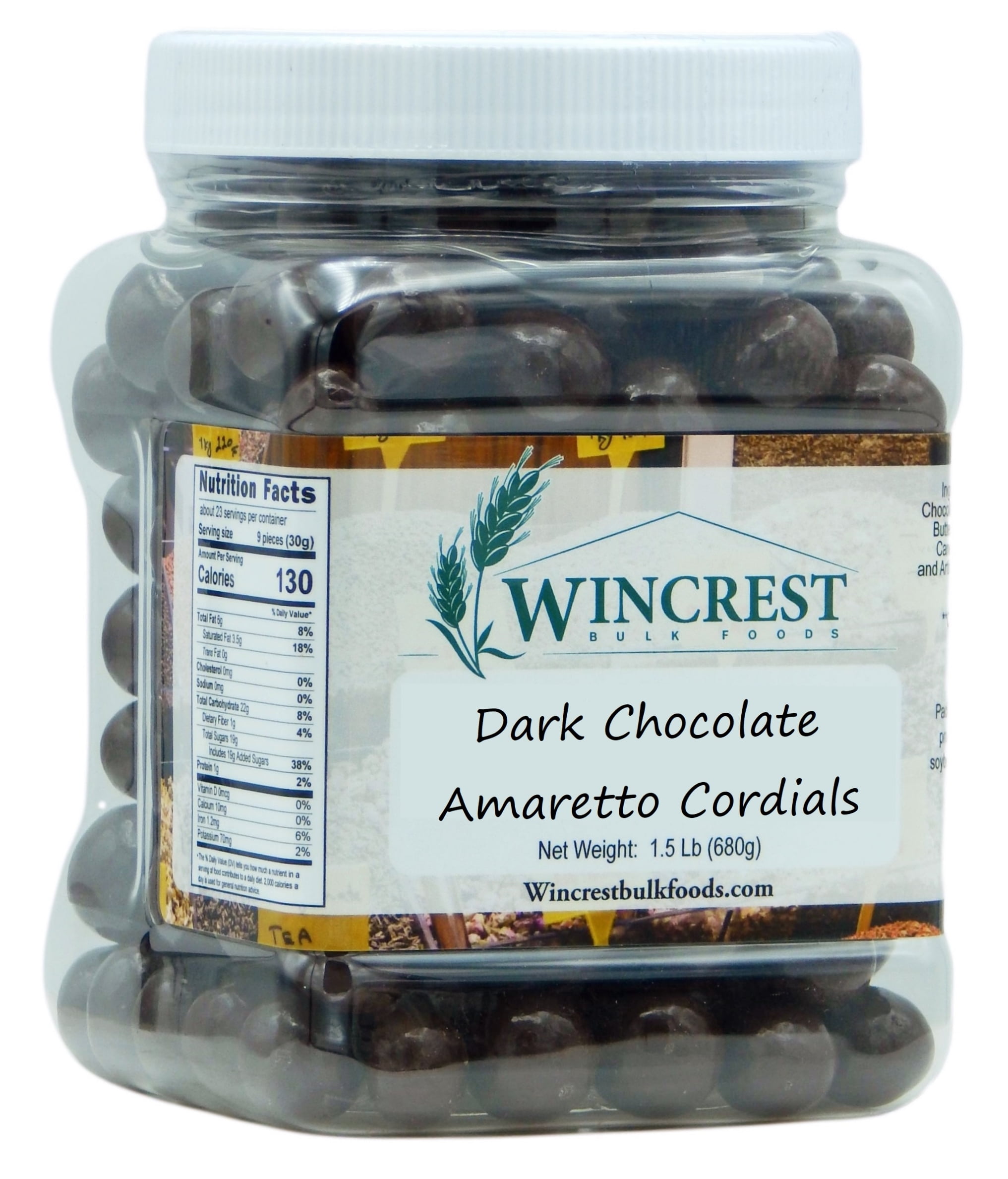 Dark Chocolate Amaretto Cordials - 1.5 Lb Tub - Walmart.com