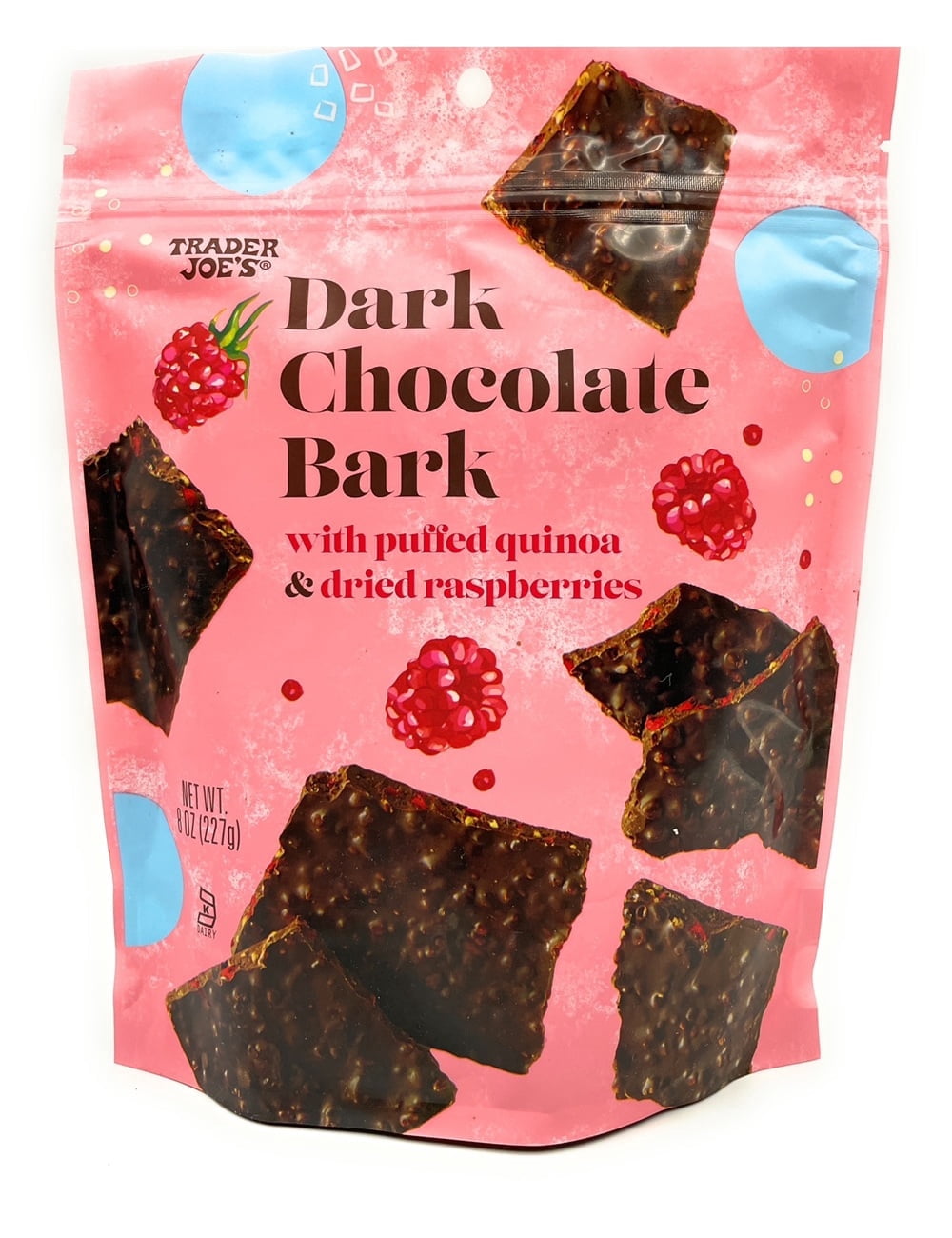Trader Joe's Dark Chocolate Bark with Puffed Quinoa and Dried ...