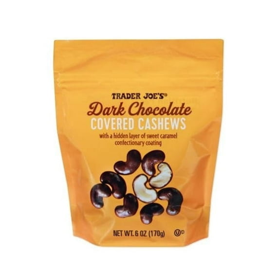 Dark Chocolate Covered Cashews with a Hidden Layer of Sweet Caramel ...