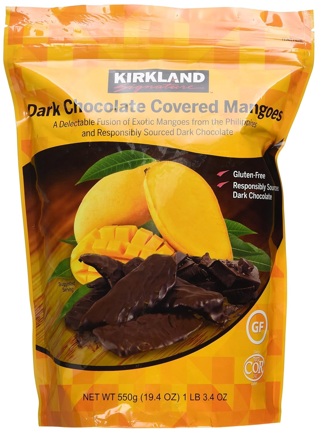 Dark Chocolate Covered Mangoes 19.4 oz. (Pack of 2) - Walmart.com