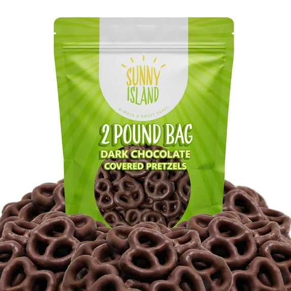 Dark Chocolate Covered Mini Pretzels MDA05 | 2-Pound Bag | Salted ...