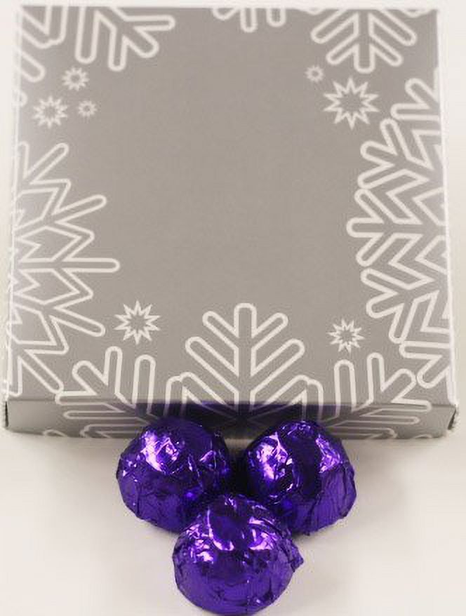 Dark Chocolate Fruit & Nut Cream Filling Candies with Grape Foils in a ...