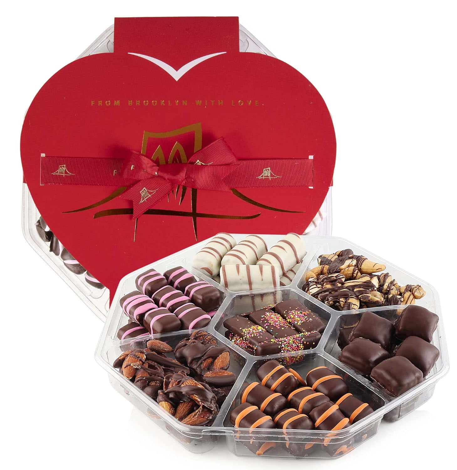 Dark Chocolate Valentine's Gift Box - Fancy Gourmet Valentine ...