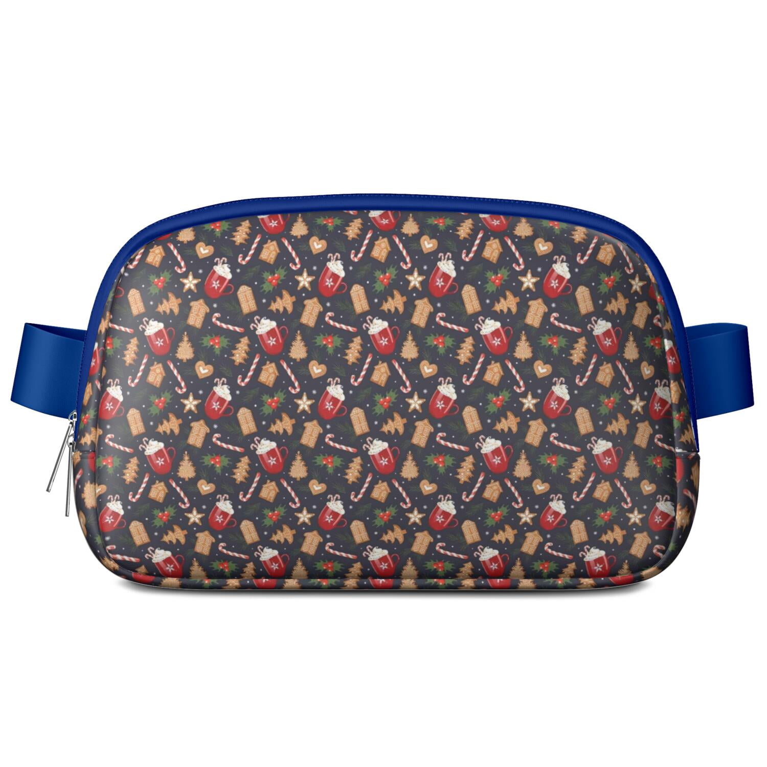 Dark Christmas Drink and Cookie Pattern Cute Fanny Packs for Women ...