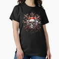 Dark Christmas Star With Skeleton Head, Blood Red Gothic Holiday Themed ...
