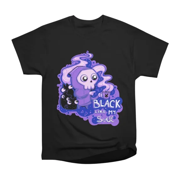 Dark Coffee Black like my Soul T-Shirt Tee Gift For Him Merch For Her ...