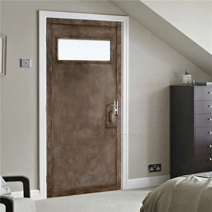 Dark Corridor Tunnel Door Sticker 3D Wallpapers Castle Iron Prison ...