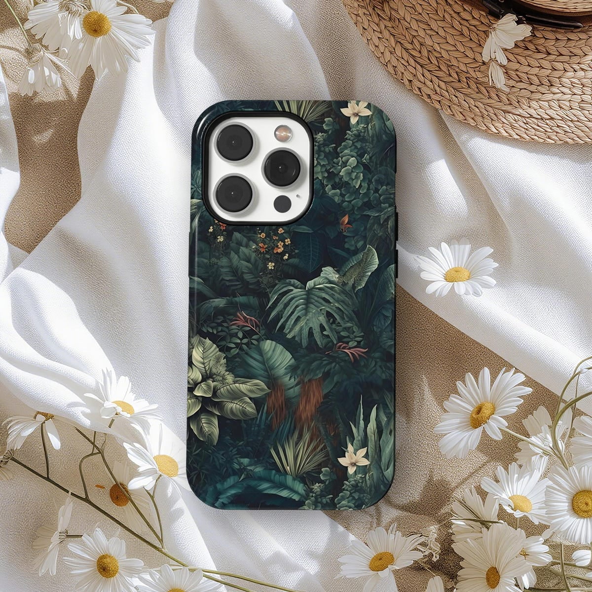 Dark Cottagecore Wildflower Vintage Phone Case with iPhone 17 to 11 Pro ...