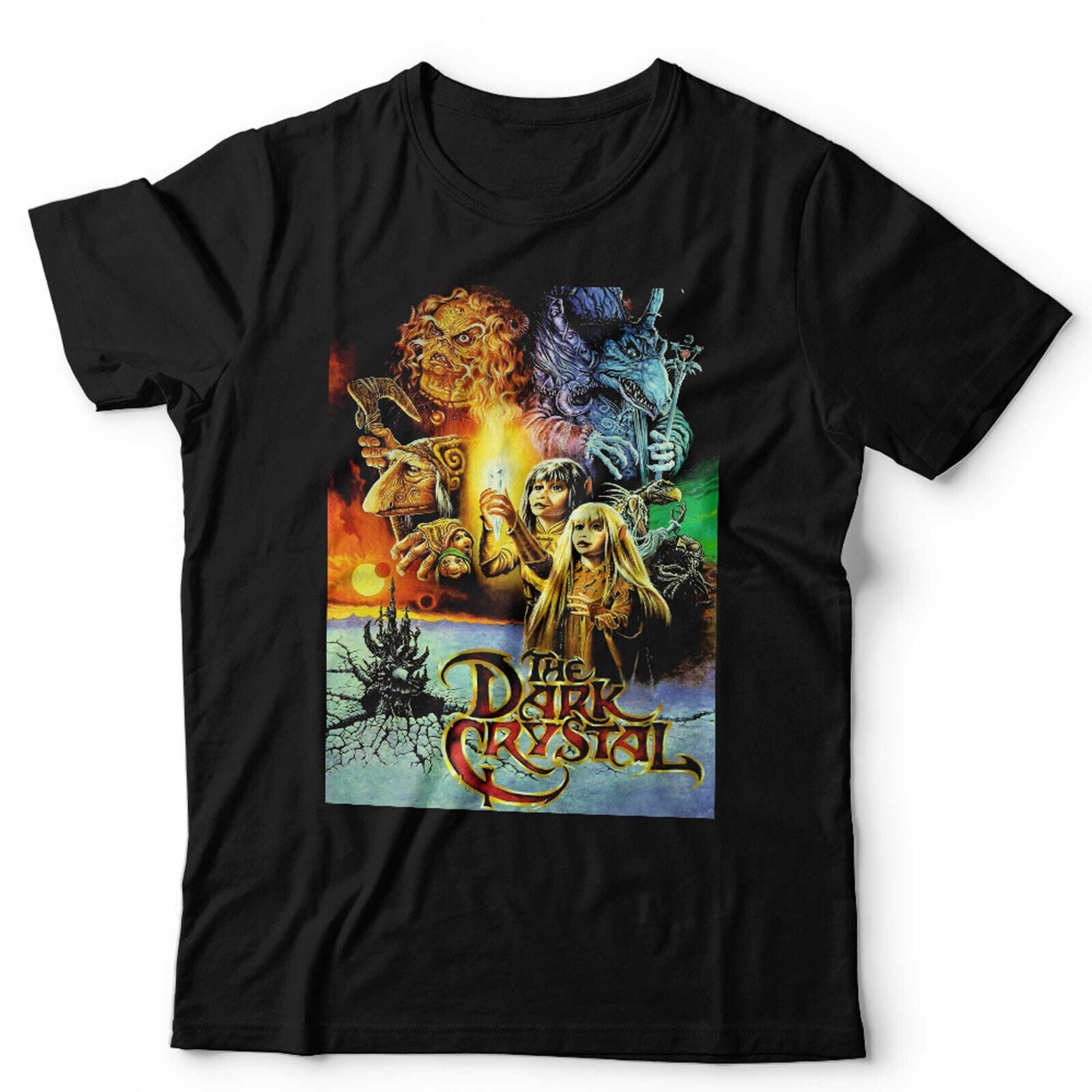 Dark Crystal Movie Poster Tshirt Unisex Retro Vintage 80s Muppets Fantasy Henson - Walmart.com