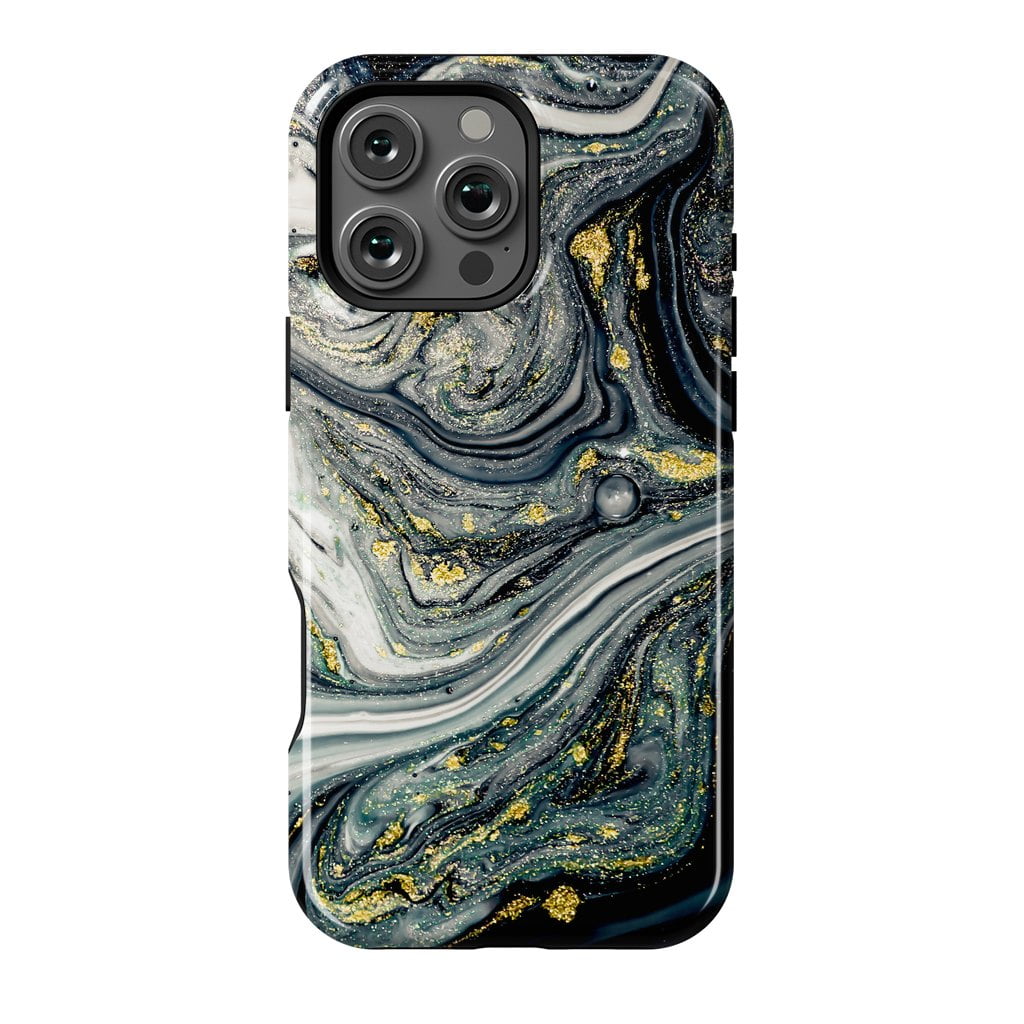 Dark Deep Ocean Abstract Artwork iPhone Case 17 16 15 14 13 12 11 Pro ...