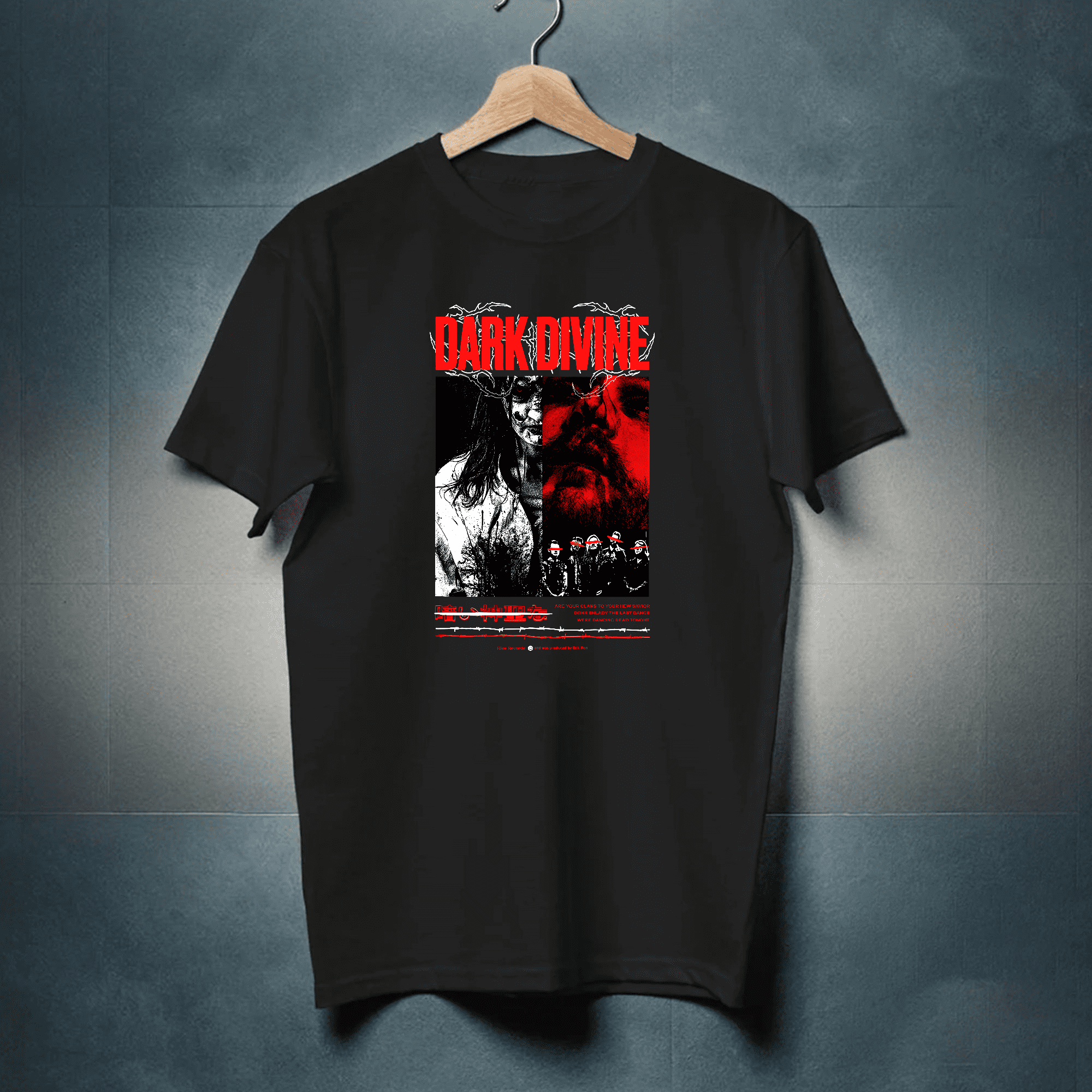 Dark Divine Dancing Dead Tour Goth Metalcore Band Graphic, Music Merch ...