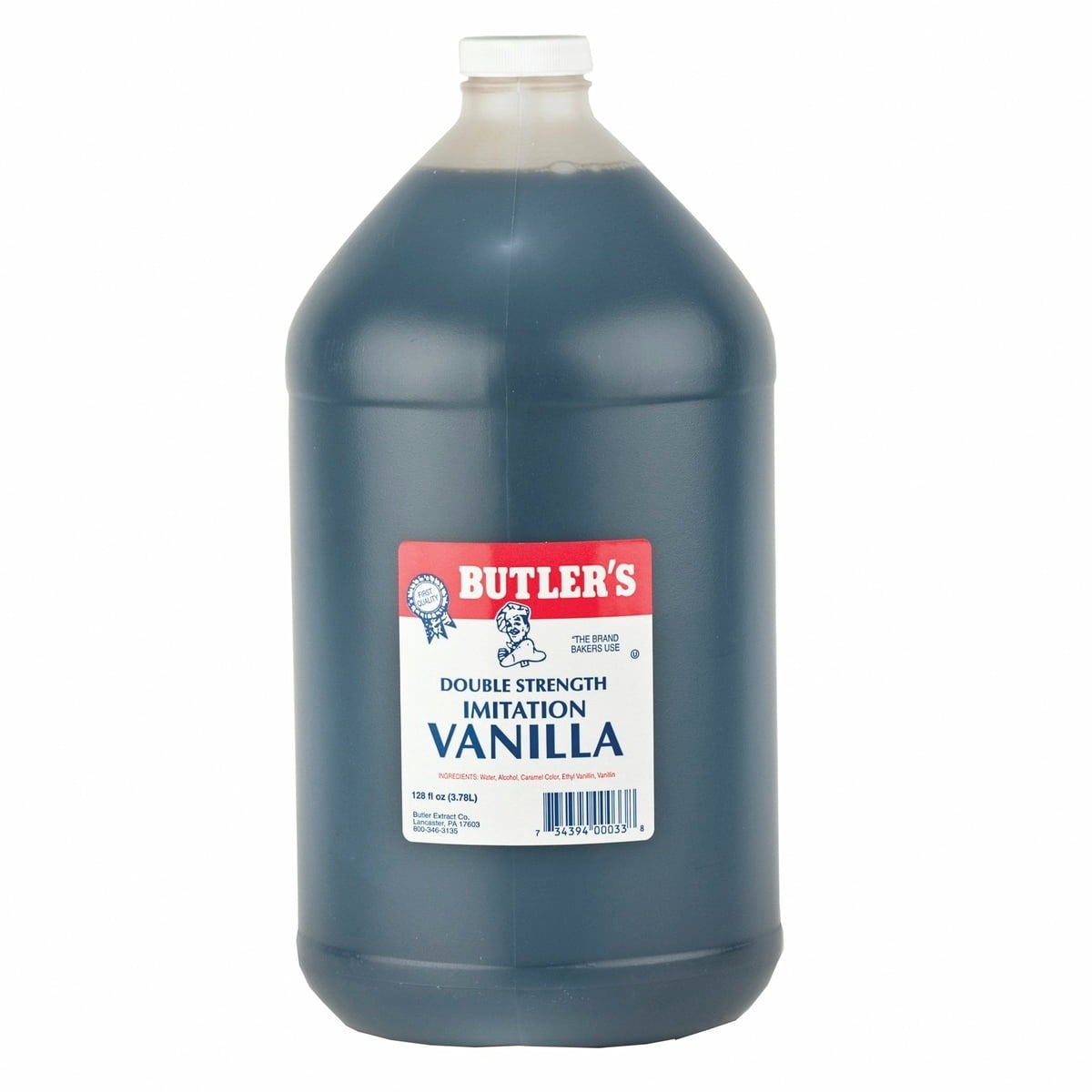 Dark Double Strength Imitation Vanilla - 1 Gallon for Baking, Cooking ...