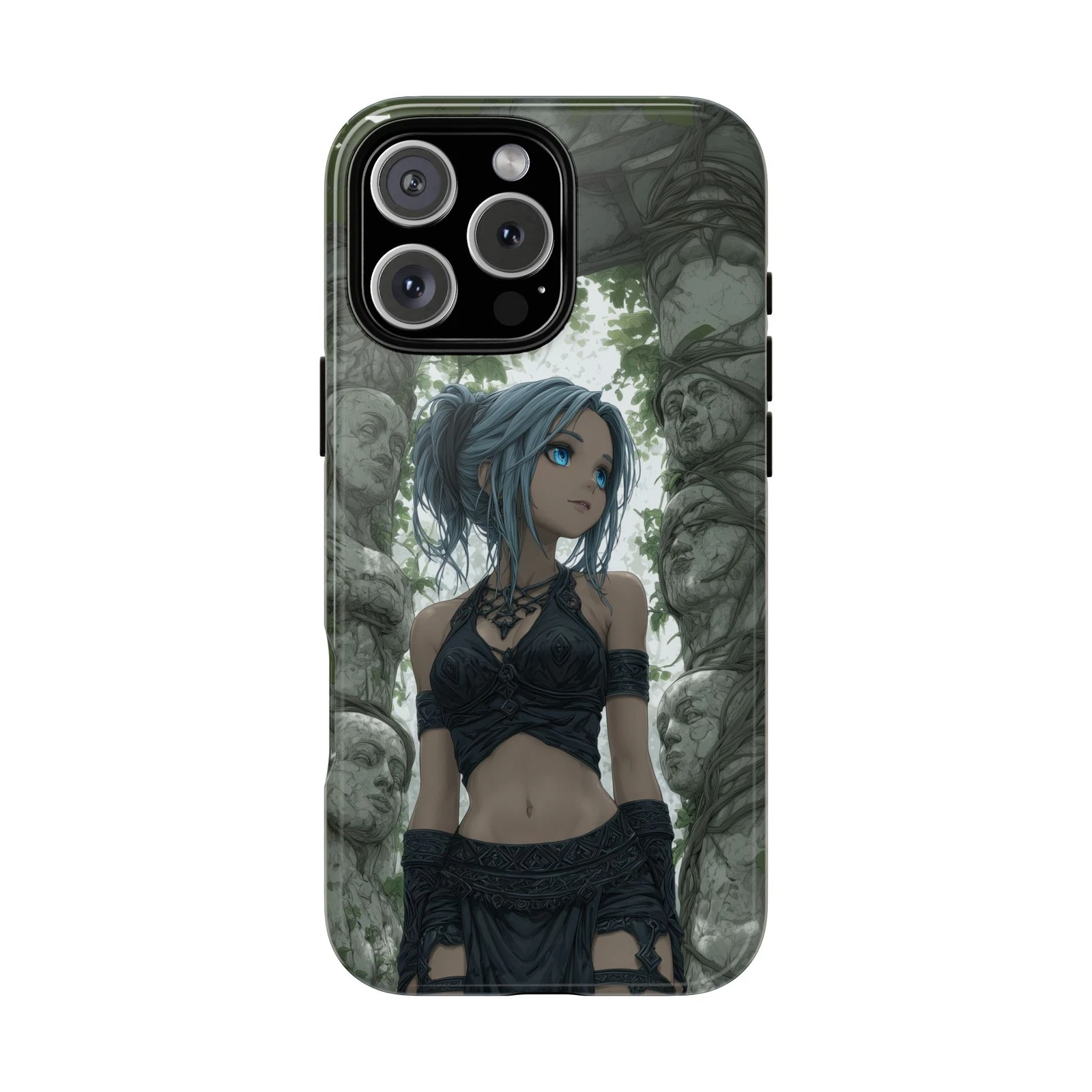 Dark Elf Girl Anime Fantasy Phone Case for iPhone 11 to 17 Models ...