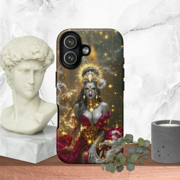 Dark Fantasy Crimson Goddess Arabian Magic Phone Case 17 16 15 14 13 12 ...